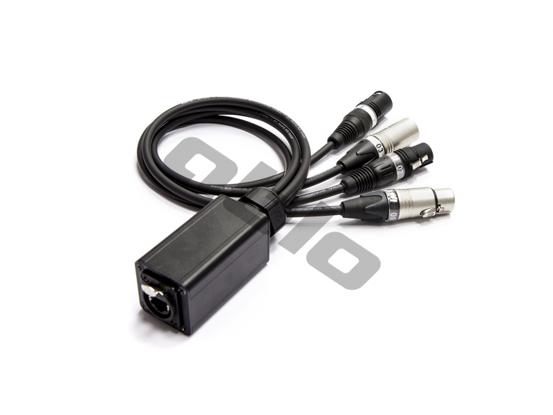 Stagebox / spliter MINI RJ45 + 4x XLR kablowe, multicore